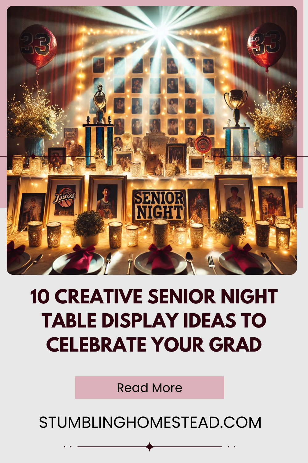 10 Senior Night Table Display – SHS