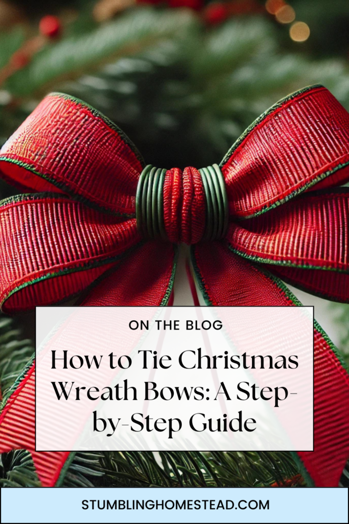 How to Tie Christmas Wreath Bows: A Step-by-Step Guide – SHS