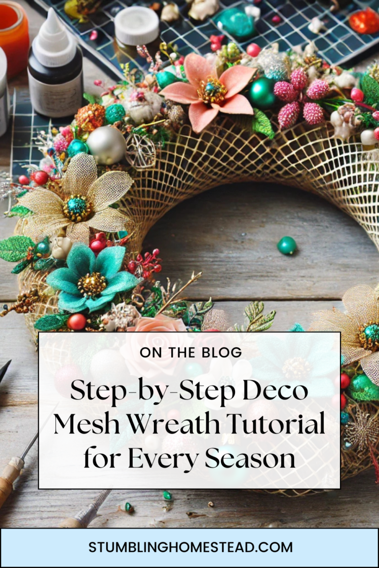 Deco Mesh Wreath: Step-by-Step Guide – SHS